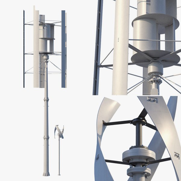 3D Vertical wind turbines model - TurboSquid 1998623