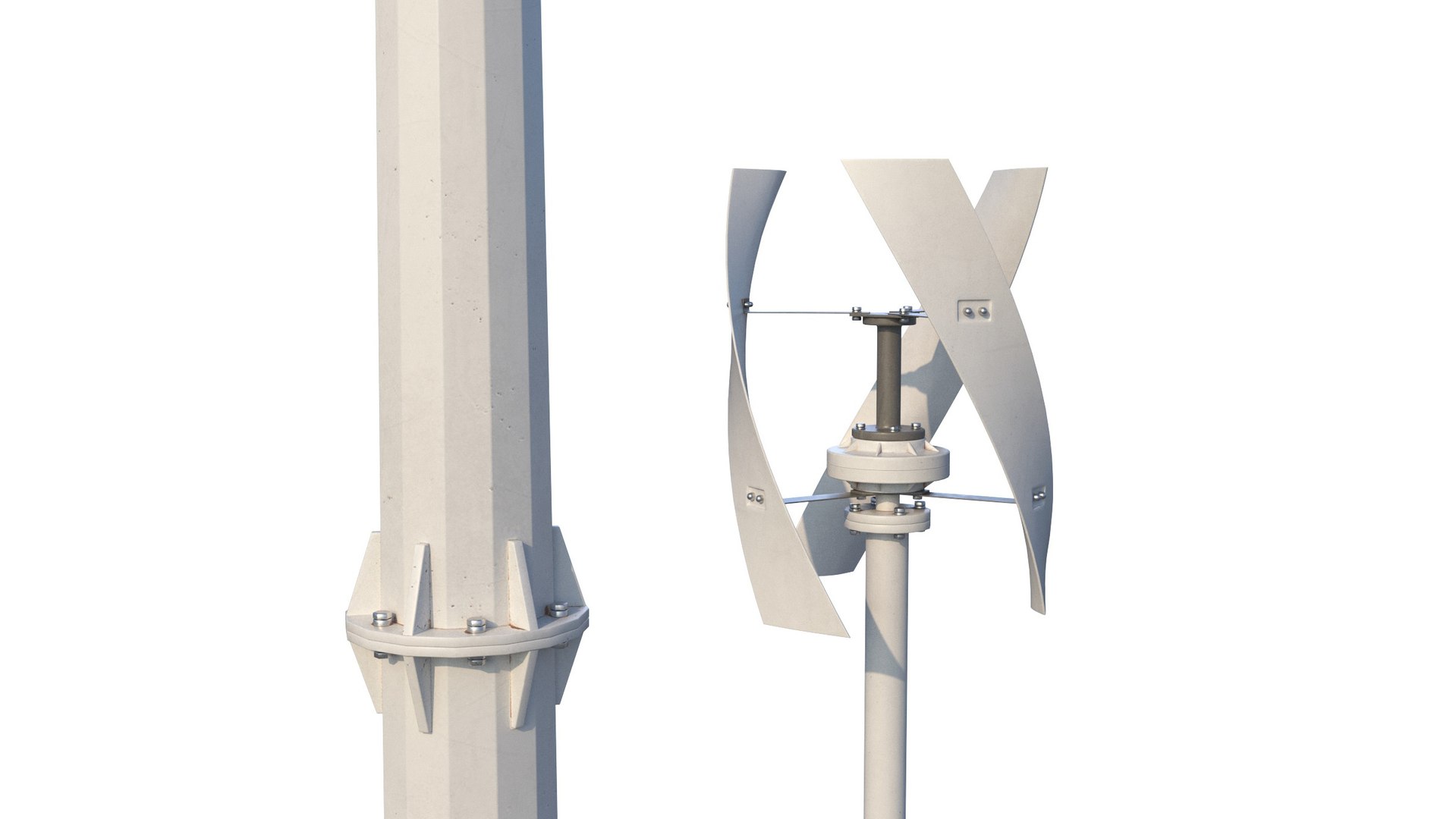 3D Vertical Wind Turbines Model - TurboSquid 1998623