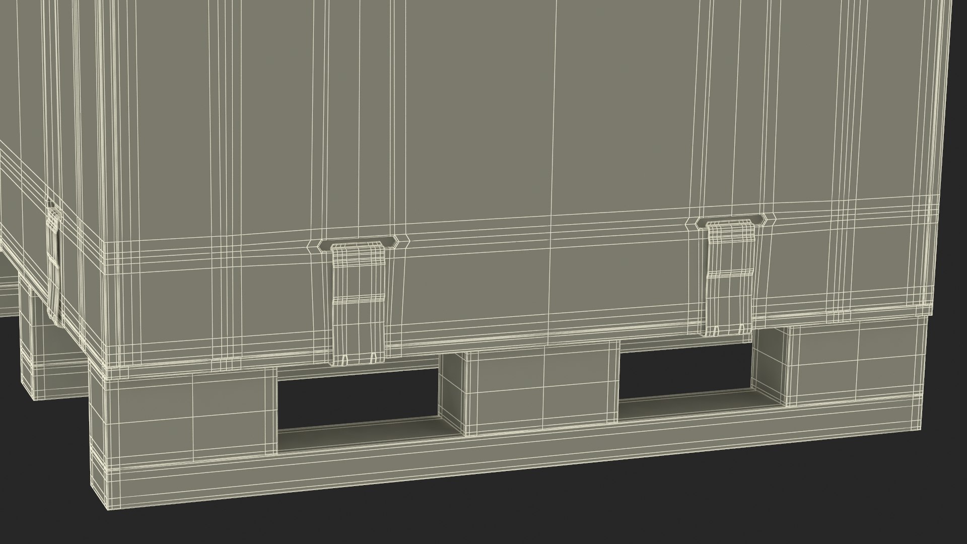 3D Wood Crate with Pallet Uline - TurboSquid 2119206
