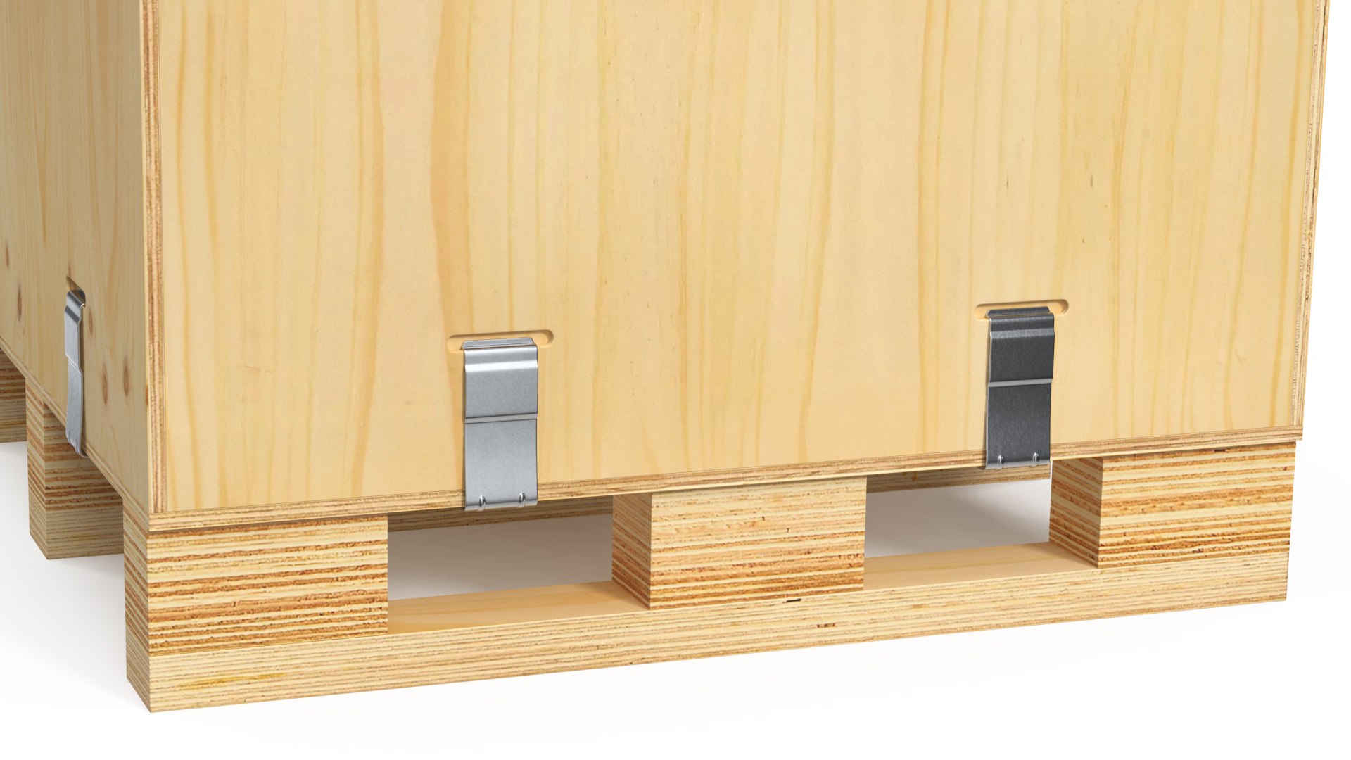 3D Wood Crate with Pallet Uline - TurboSquid 2119206