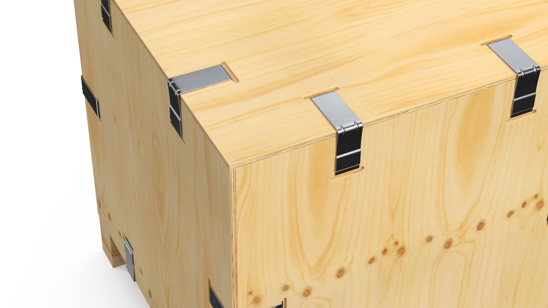 3D Wood Crate with Pallet Uline - TurboSquid 2119206