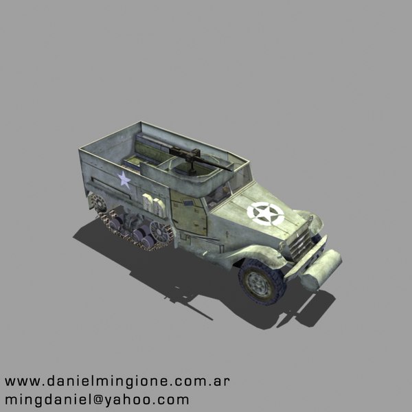 3d model m3a half