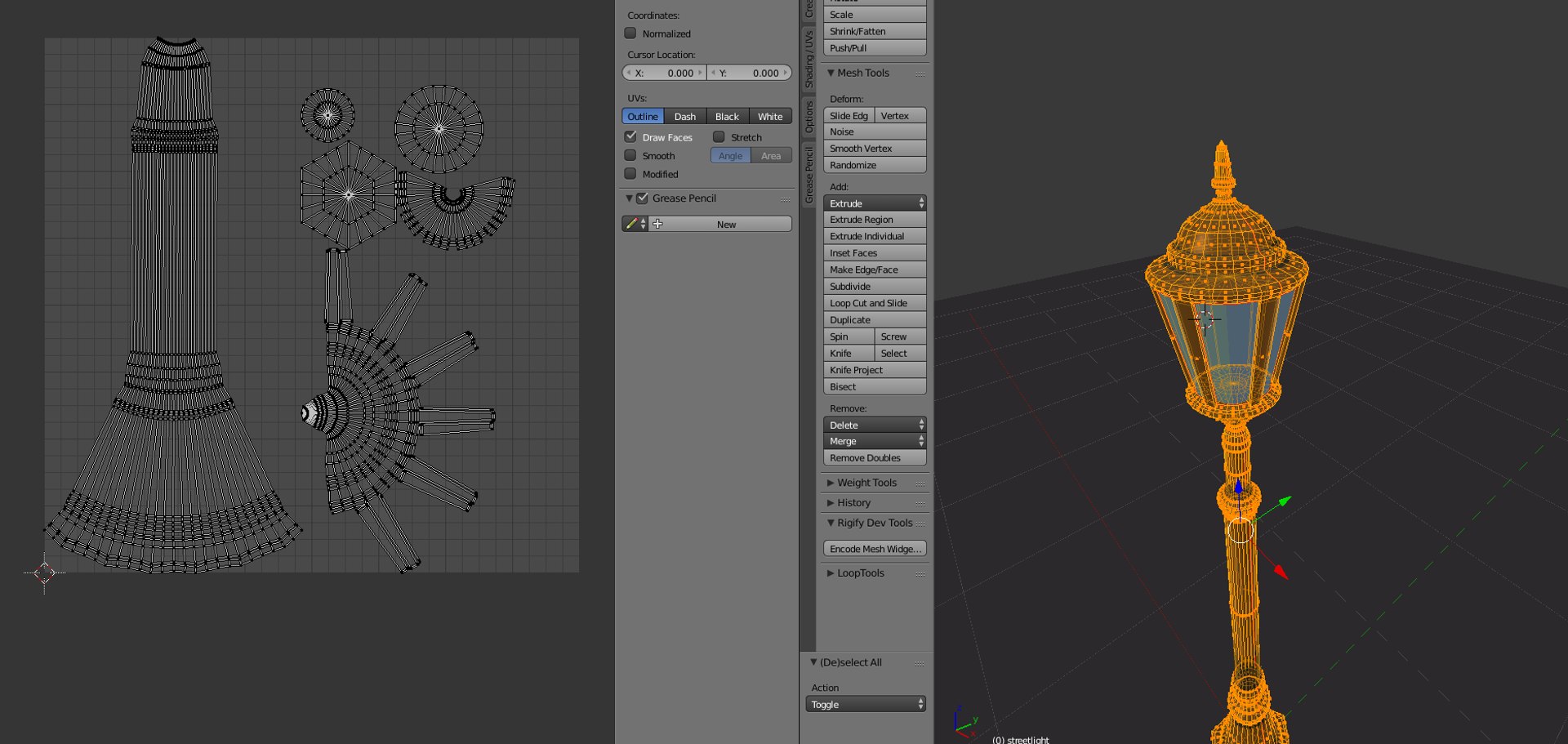streetlight lights 3d obj