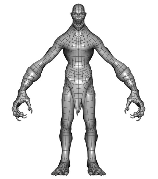 3D Ghoul Anim Rig - TurboSquid 1757517
