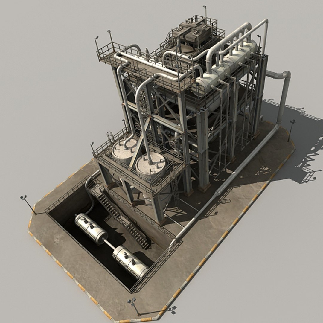 Refinery Parts 3d Model