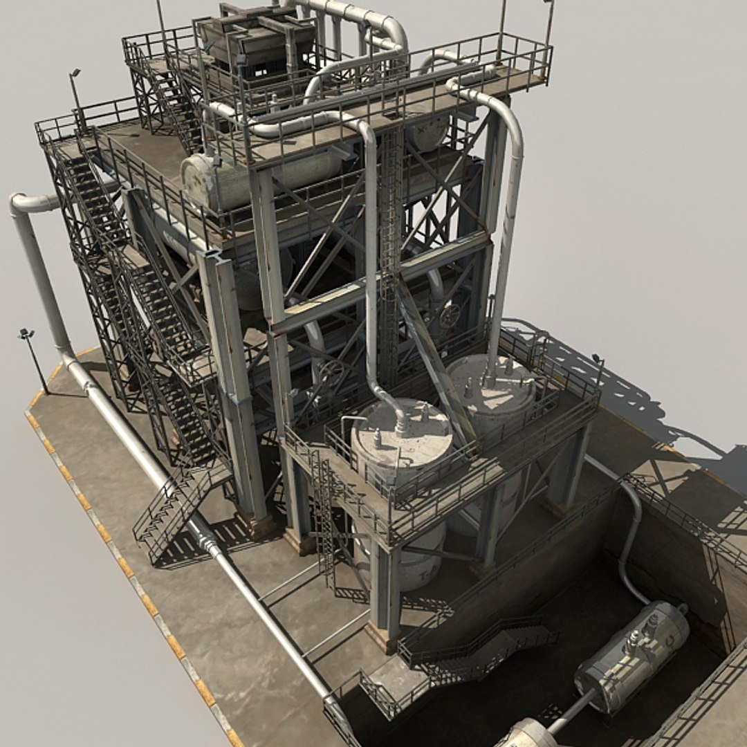 Refinery Parts 3d Model