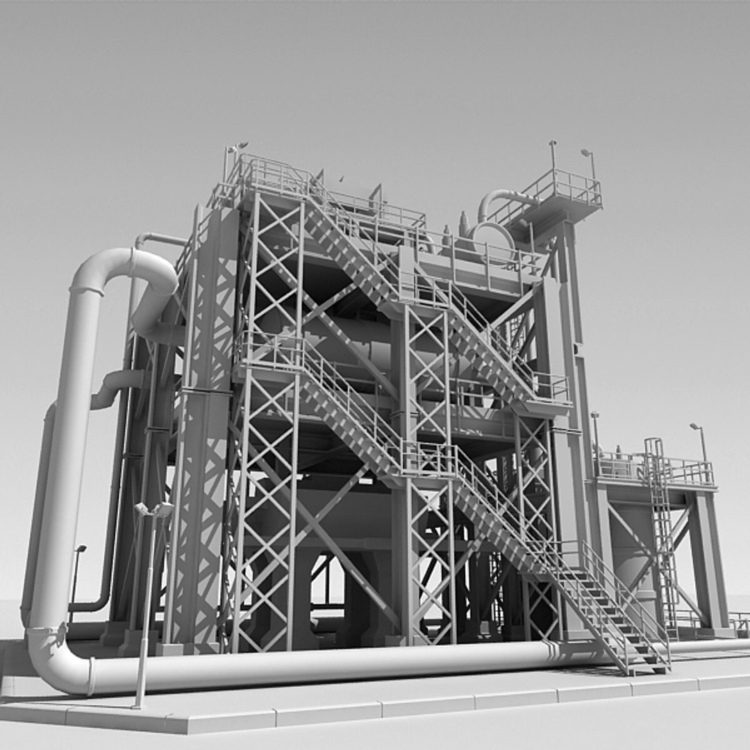 Refinery Parts 3d Model