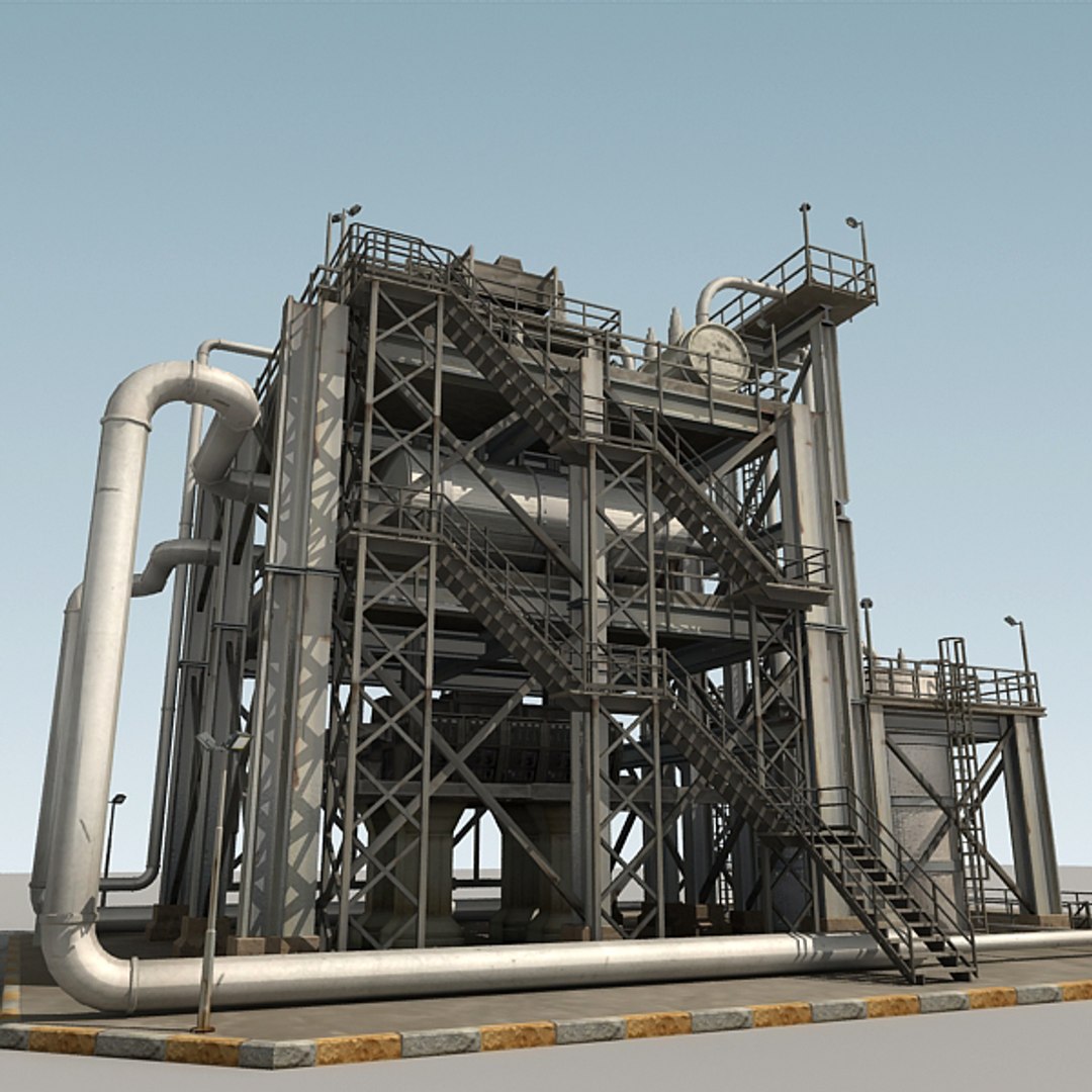 Refinery Parts 3d Model