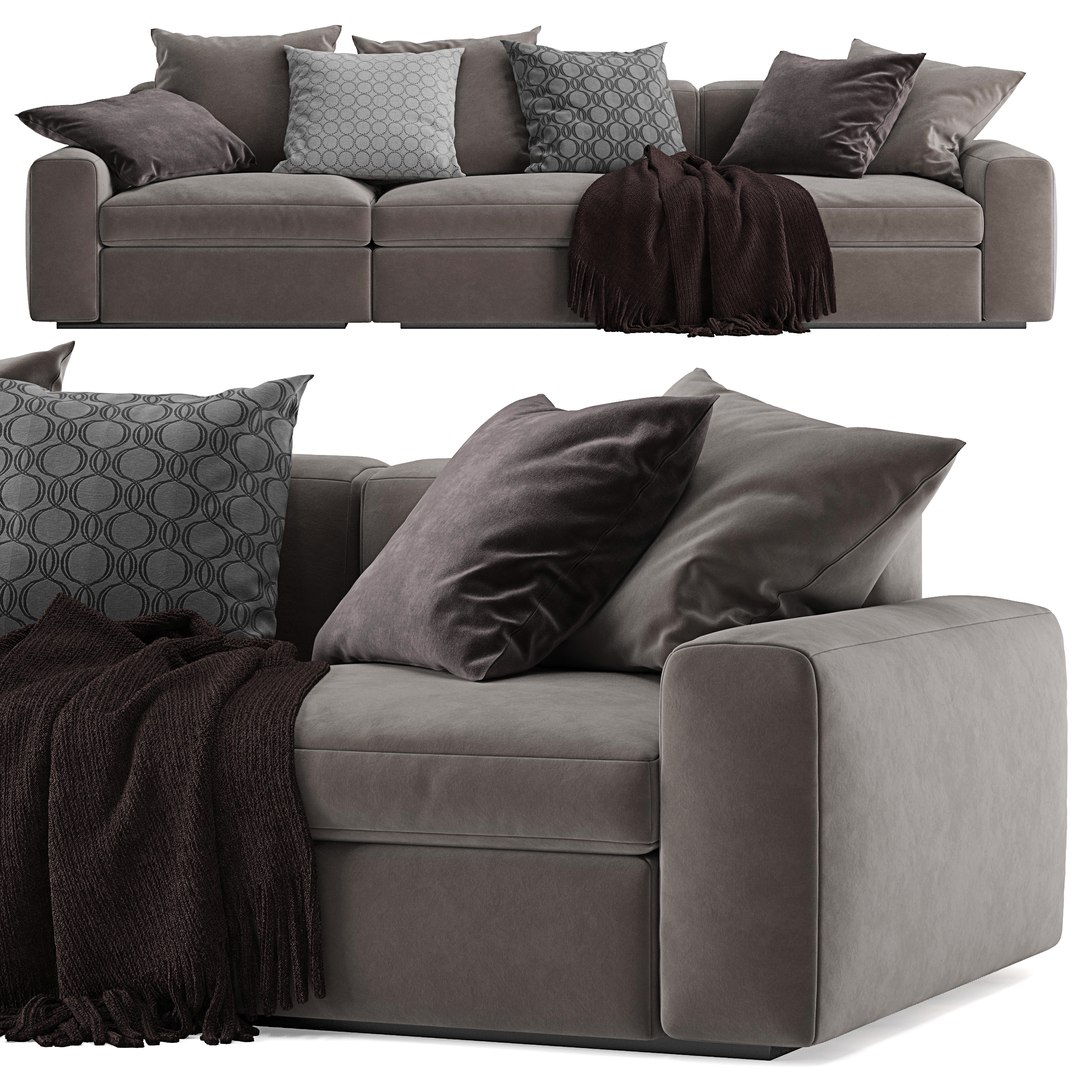 3D Poliform Dune sofa 3 seats model - TurboSquid 1726870