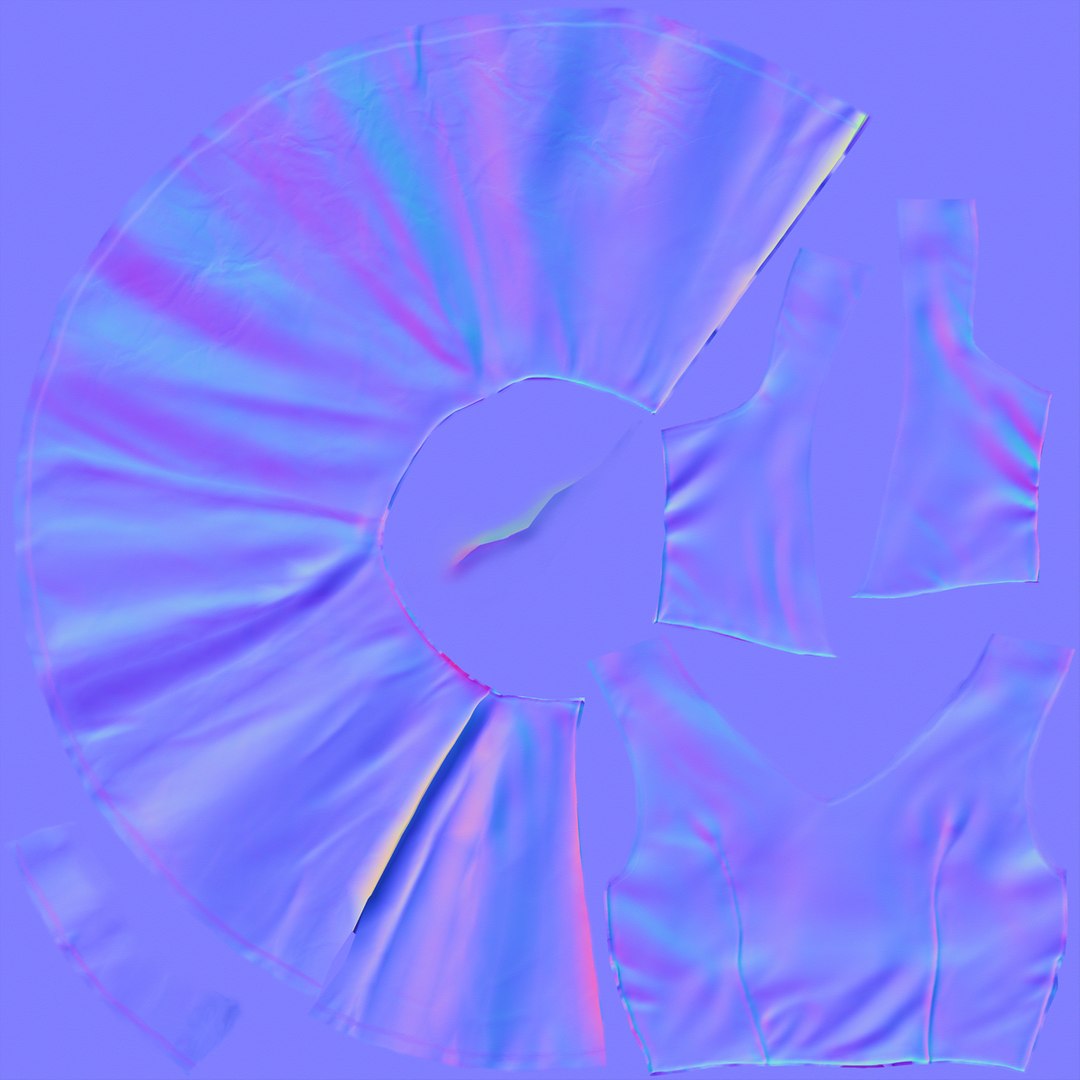 3d Sleeveless Dress Model