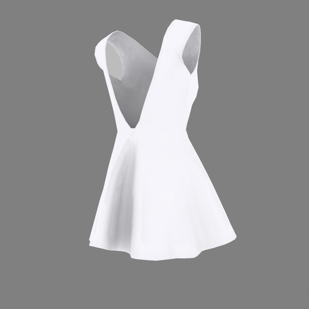 3d Sleeveless Dress Model