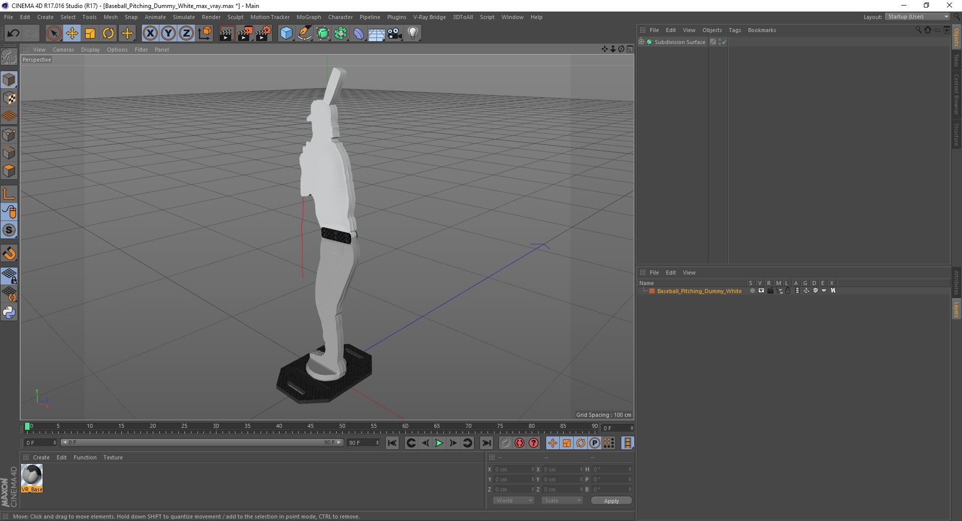 Baseball Pitching Dummy White 3D - TurboSquid 2244932