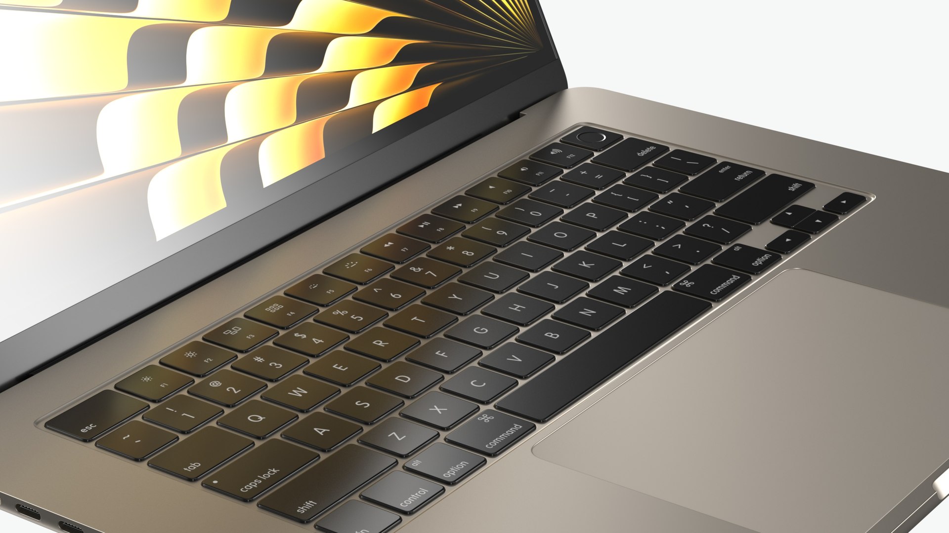 3D Model Apple MacBook Air 15 2023 Starlight - TurboSquid 2084561