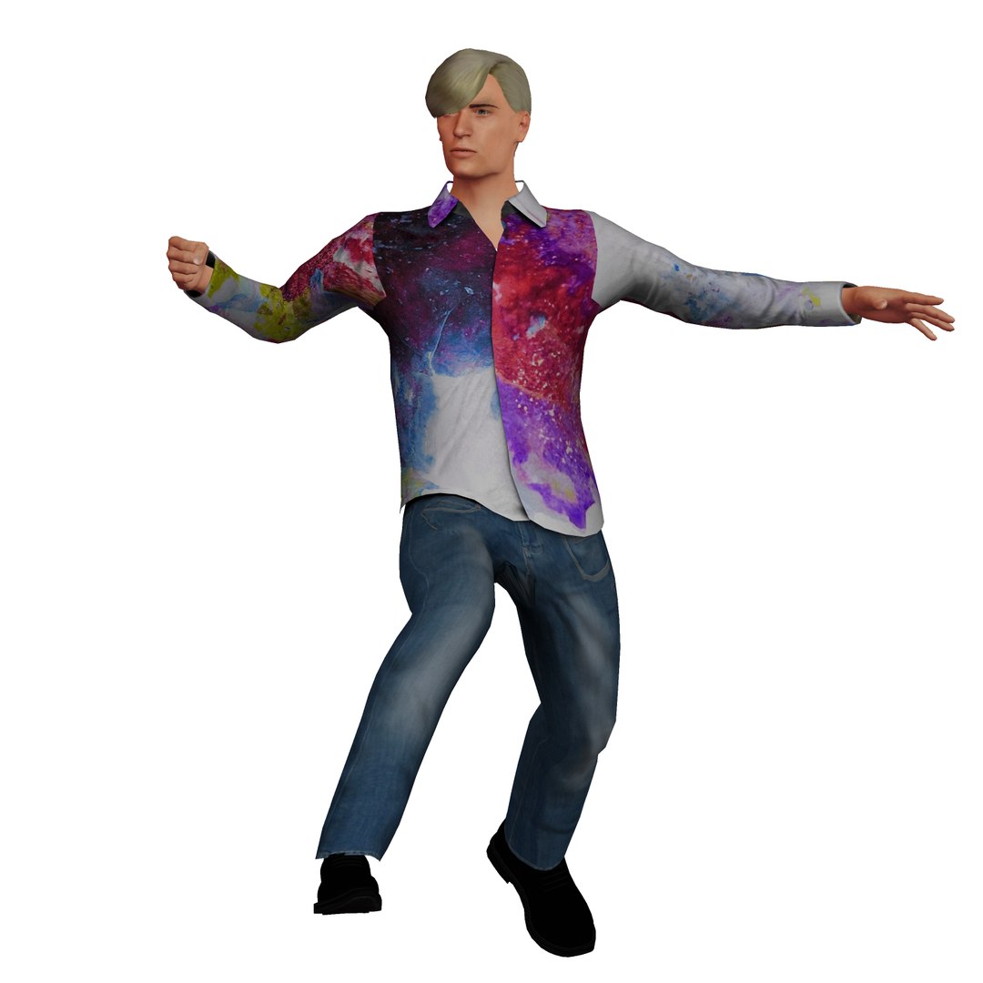 Just white dude 3D model - TurboSquid 1565699