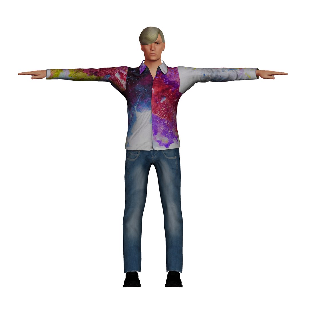 Just white dude 3D model - TurboSquid 1565699