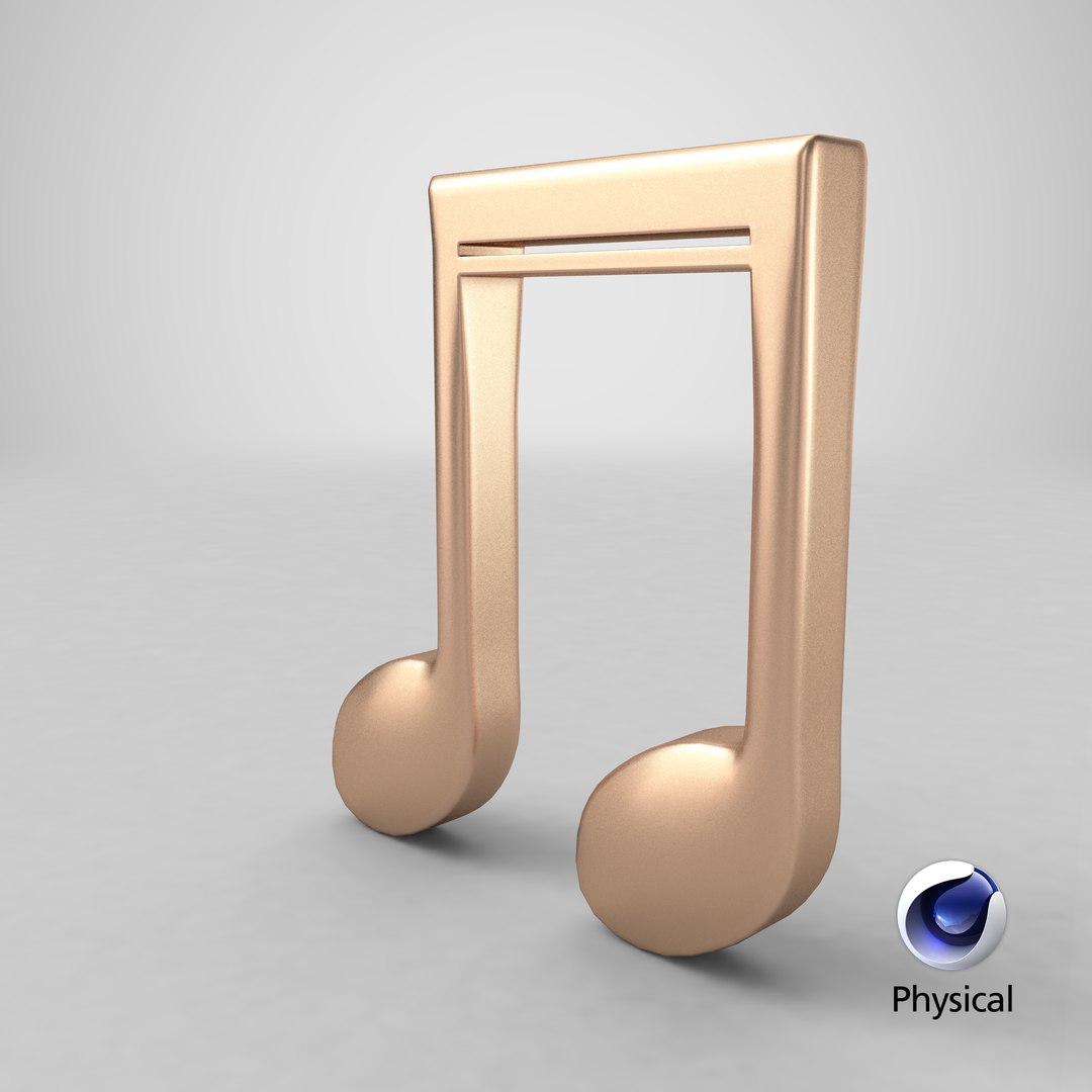 3D Quavers Eighth Note - TurboSquid 2019581