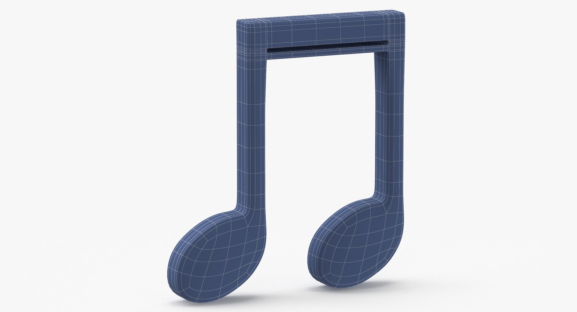 3D Quavers Eighth Note - TurboSquid 2019581