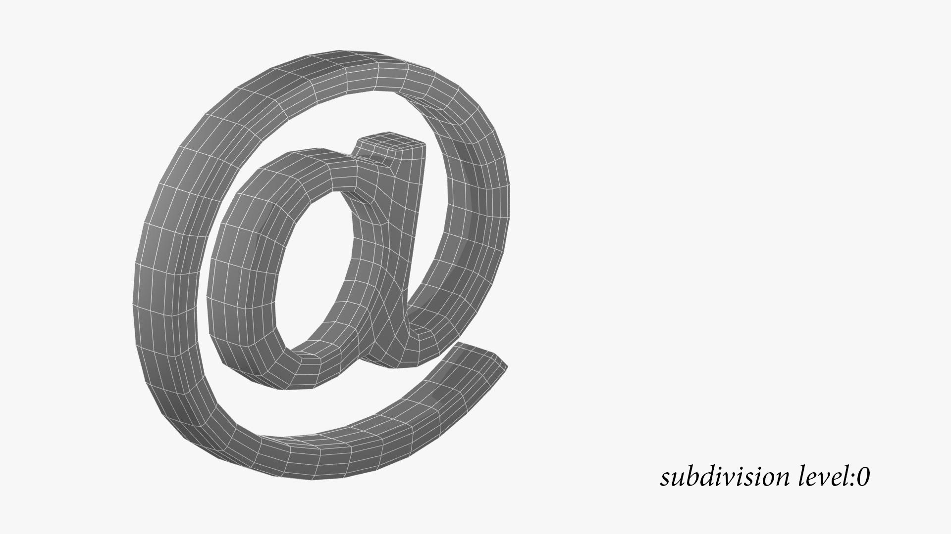 3D email symbol modeled model - TurboSquid 1306465