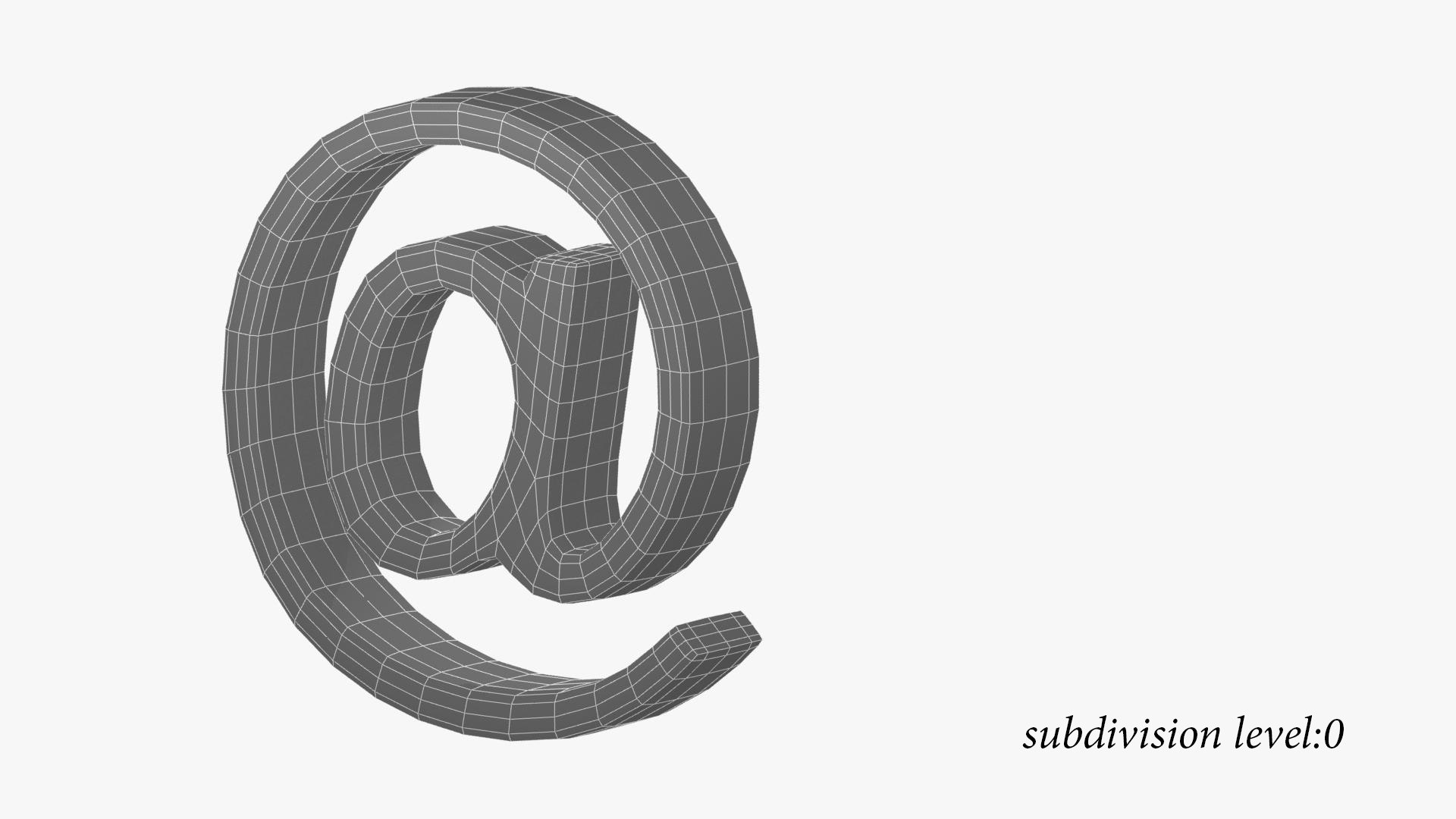 3D email symbol modeled model - TurboSquid 1306465
