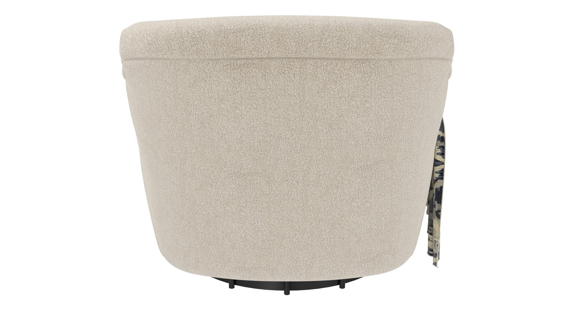 3D Kadon Swivel Chair Sheepskin Natural By FOUR HANDS - TurboSquid 2058248