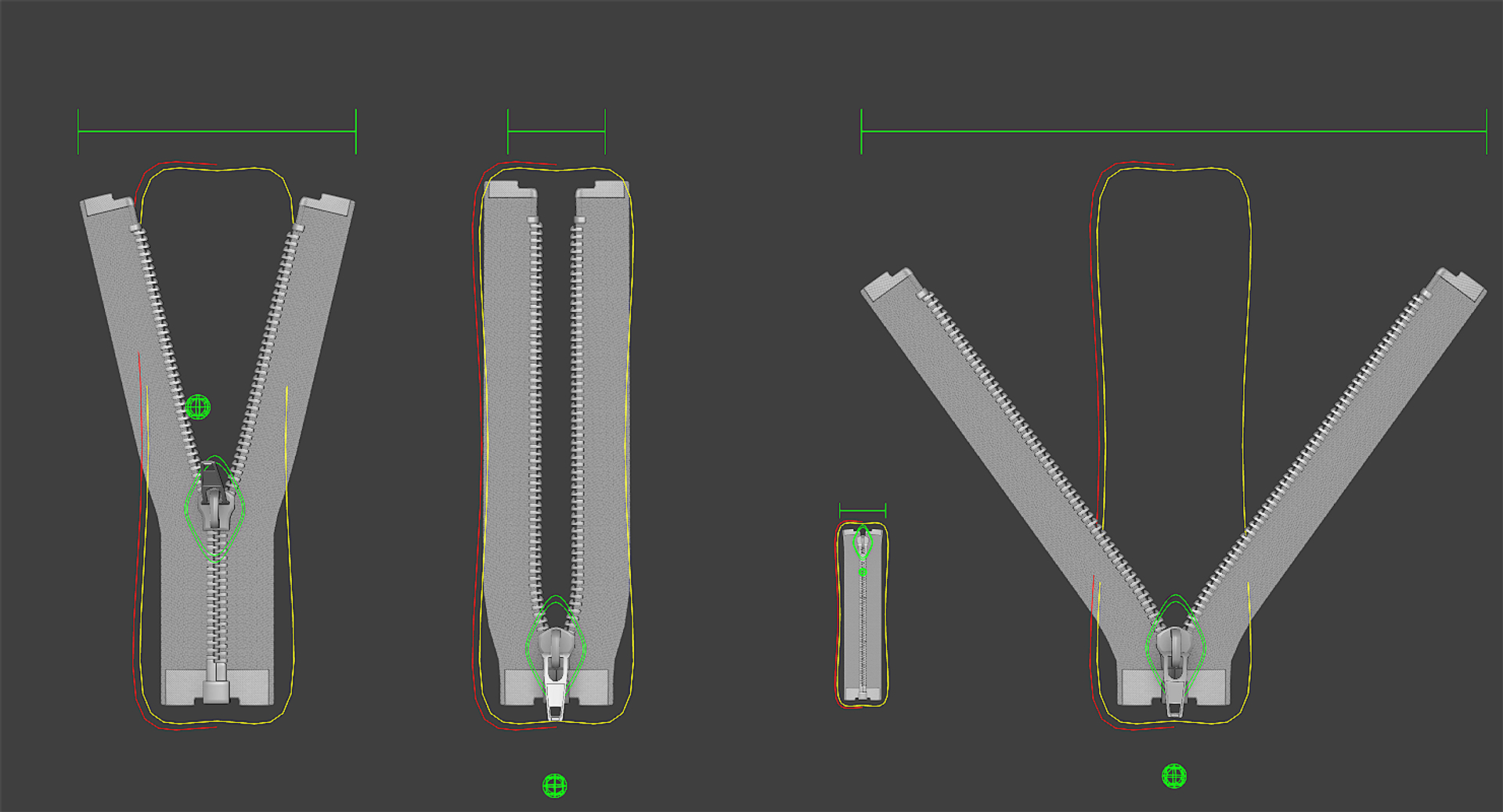 3D Metal Zipper Model - TurboSquid 1249654