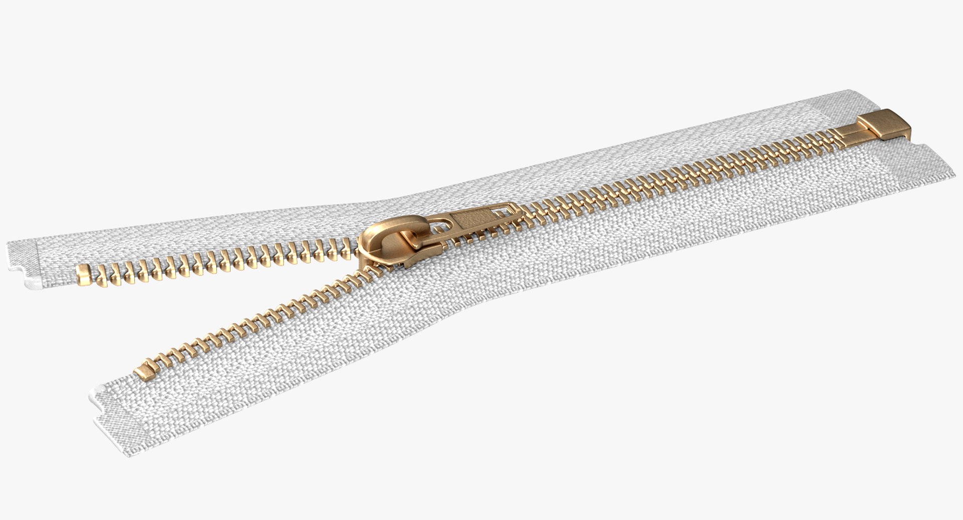 3D Metal Zipper Model - TurboSquid 1249654