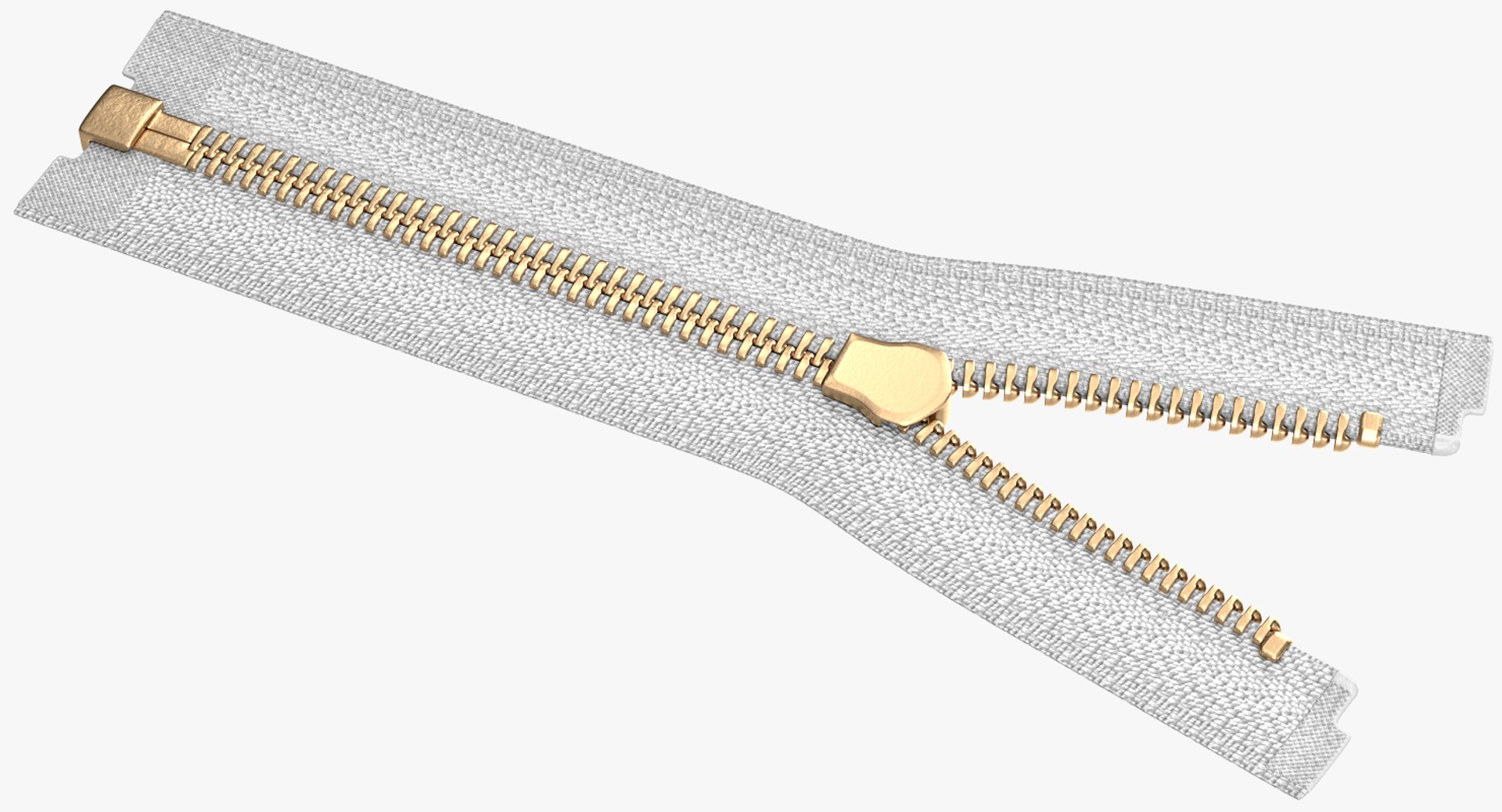 3D Metal Zipper Model - TurboSquid 1249654