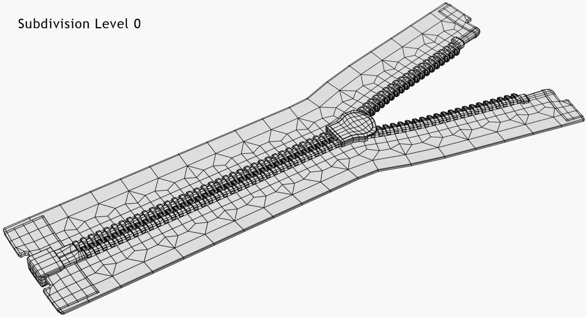 3D Metal Zipper Model - TurboSquid 1249654