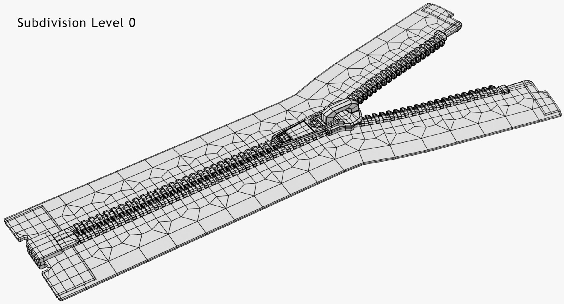 3D Metal Zipper Model - TurboSquid 1249654