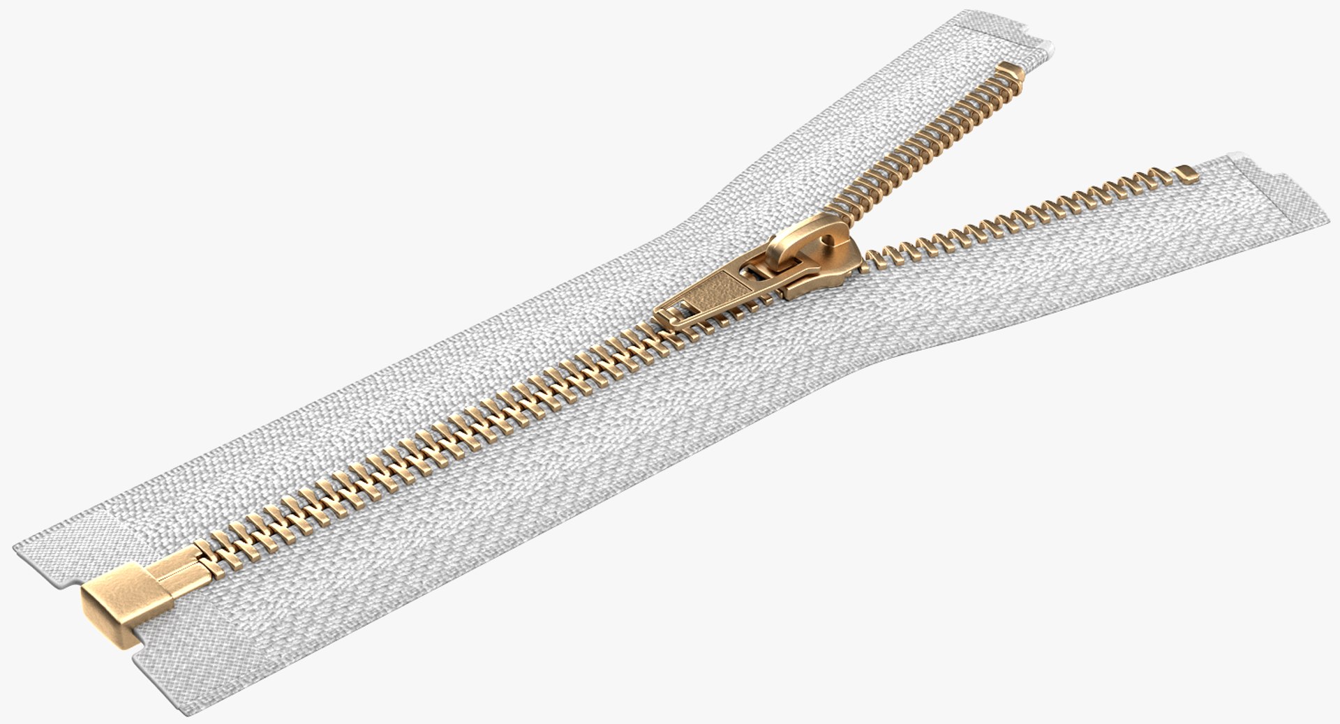 3D Metal Zipper Model - TurboSquid 1249654