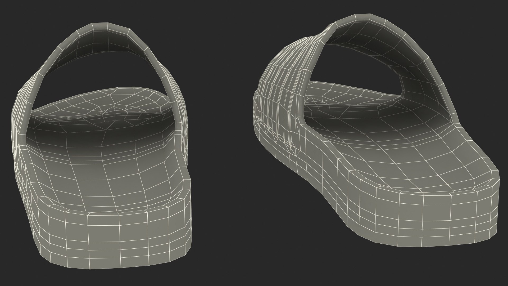 3D Black Rubber Flip-Flops Slippers model - TurboSquid 1965724