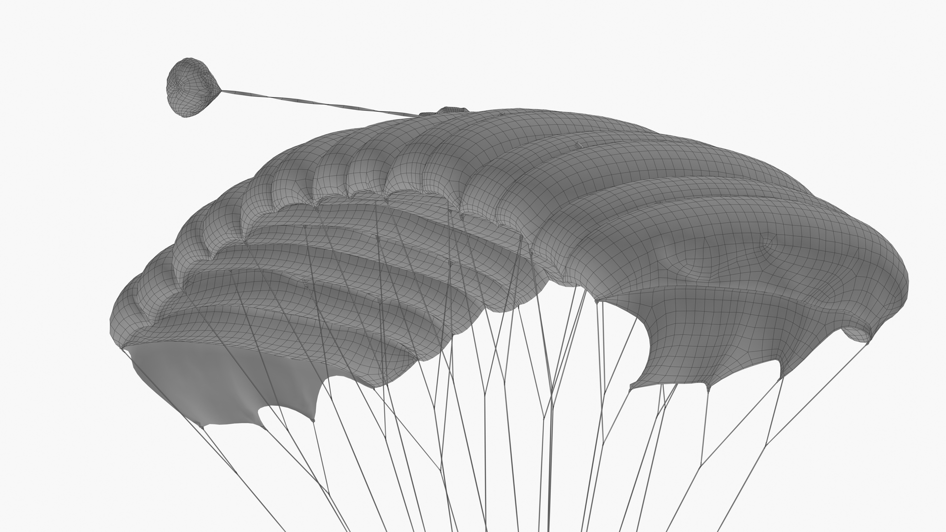 Parachute 3D model - TurboSquid 1568074