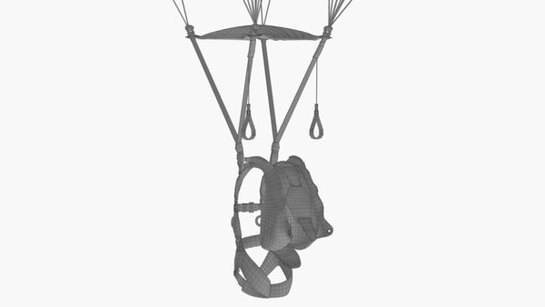 Parachute 3D model - TurboSquid 1568074