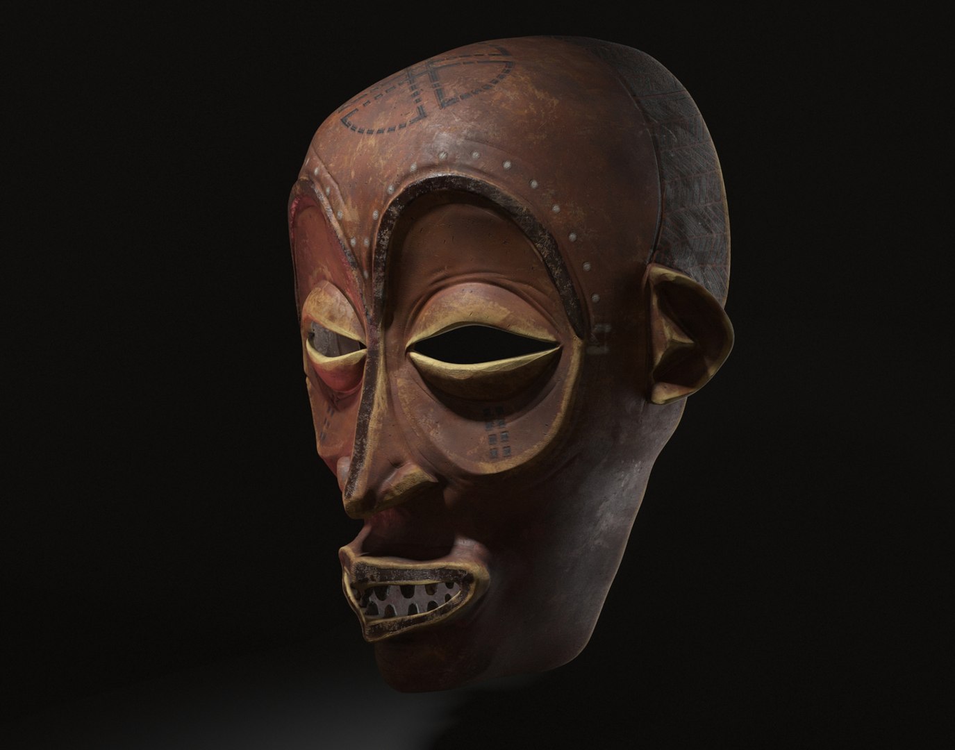 Mwana Pwo - African Chokwe Mask 3D - TurboSquid 2315420