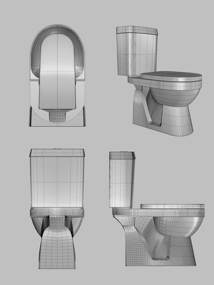 3D Toilet Wc Model - TurboSquid 1475706