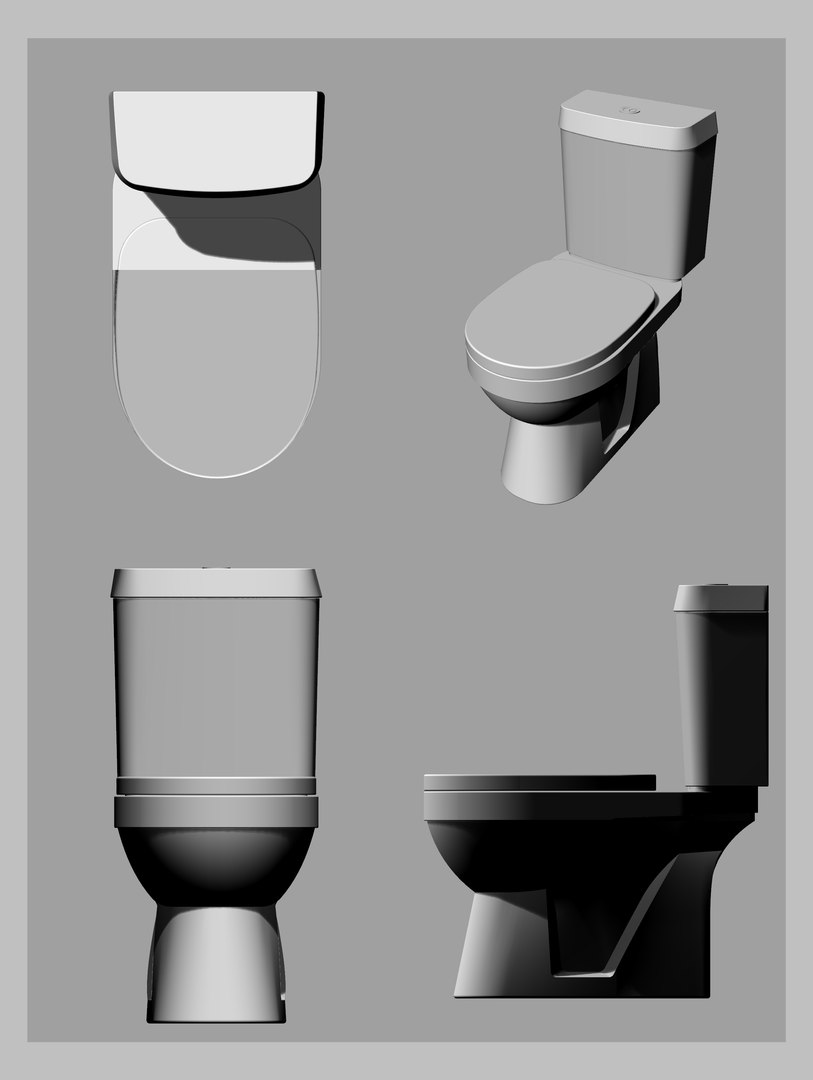 3D Toilet Wc Model - TurboSquid 1475706