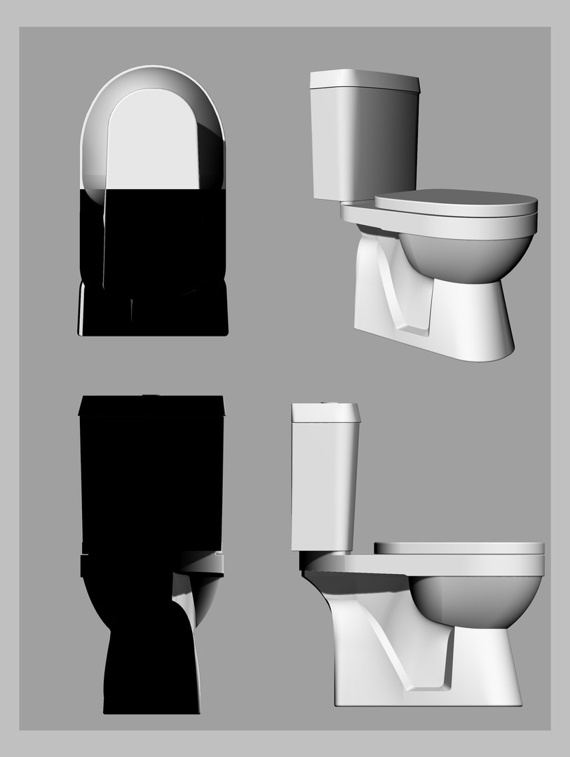 3D Toilet Wc Model - TurboSquid 1475706