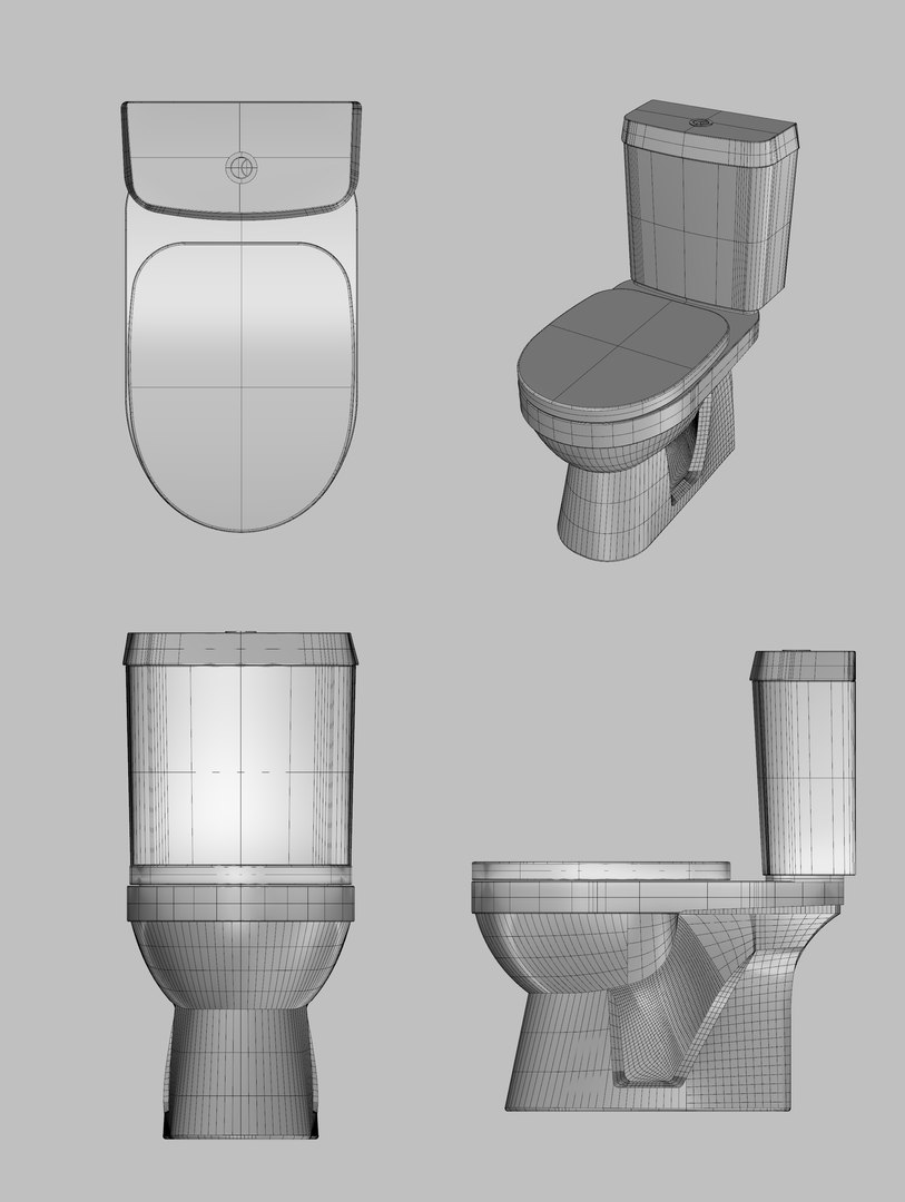 3D Toilet Wc Model - TurboSquid 1475706