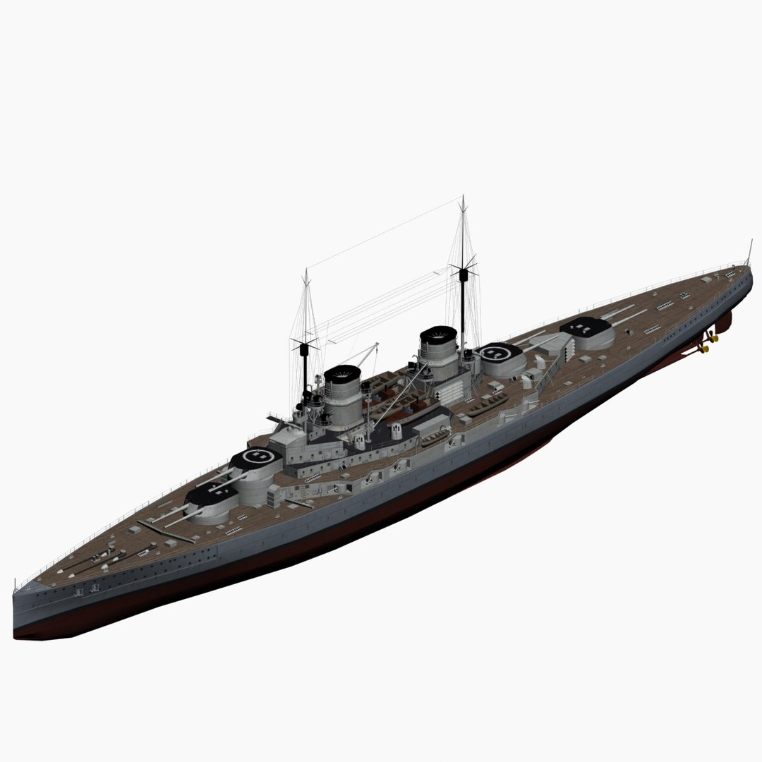 Battlecruiser Derfflinger Class Imperial 3d Model