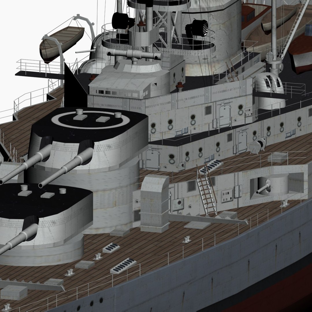 Battlecruiser Derfflinger Class Imperial 3d Model