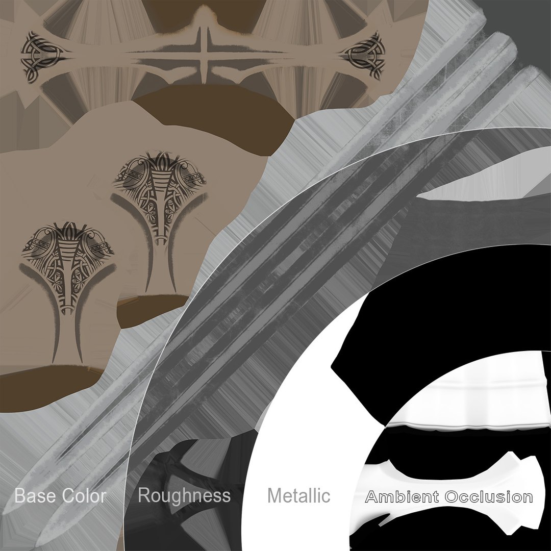 Sword002 8K PBR Textures Model - TurboSquid 2063391