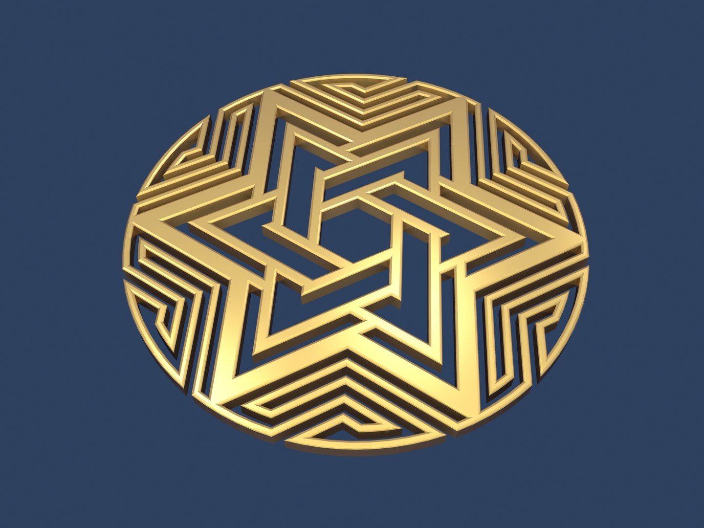 Star David Medallion 3D - TurboSquid 1416800