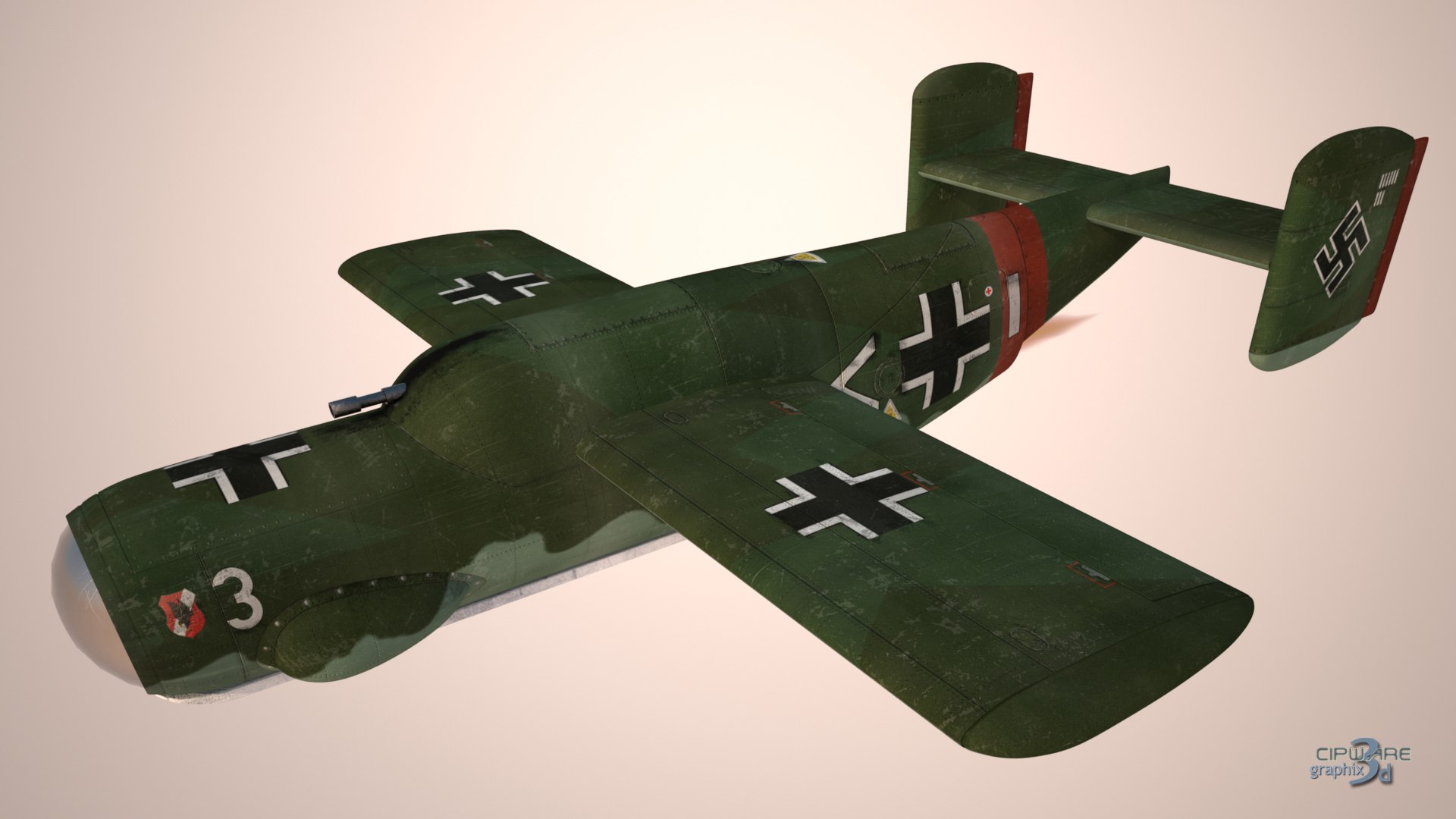 Arado E 381 Fighter 3D Model - TurboSquid 1551729