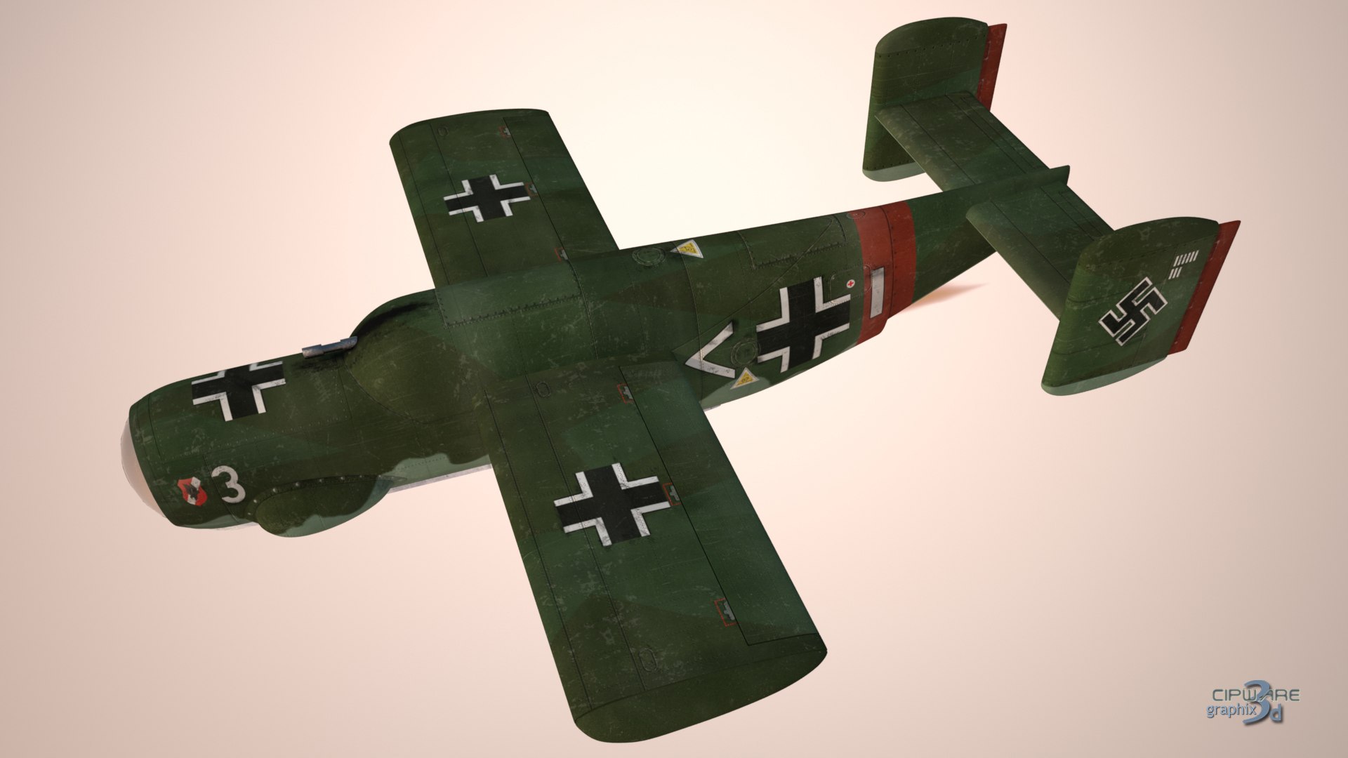 Arado E 381 Fighter 3D Model - TurboSquid 1551729