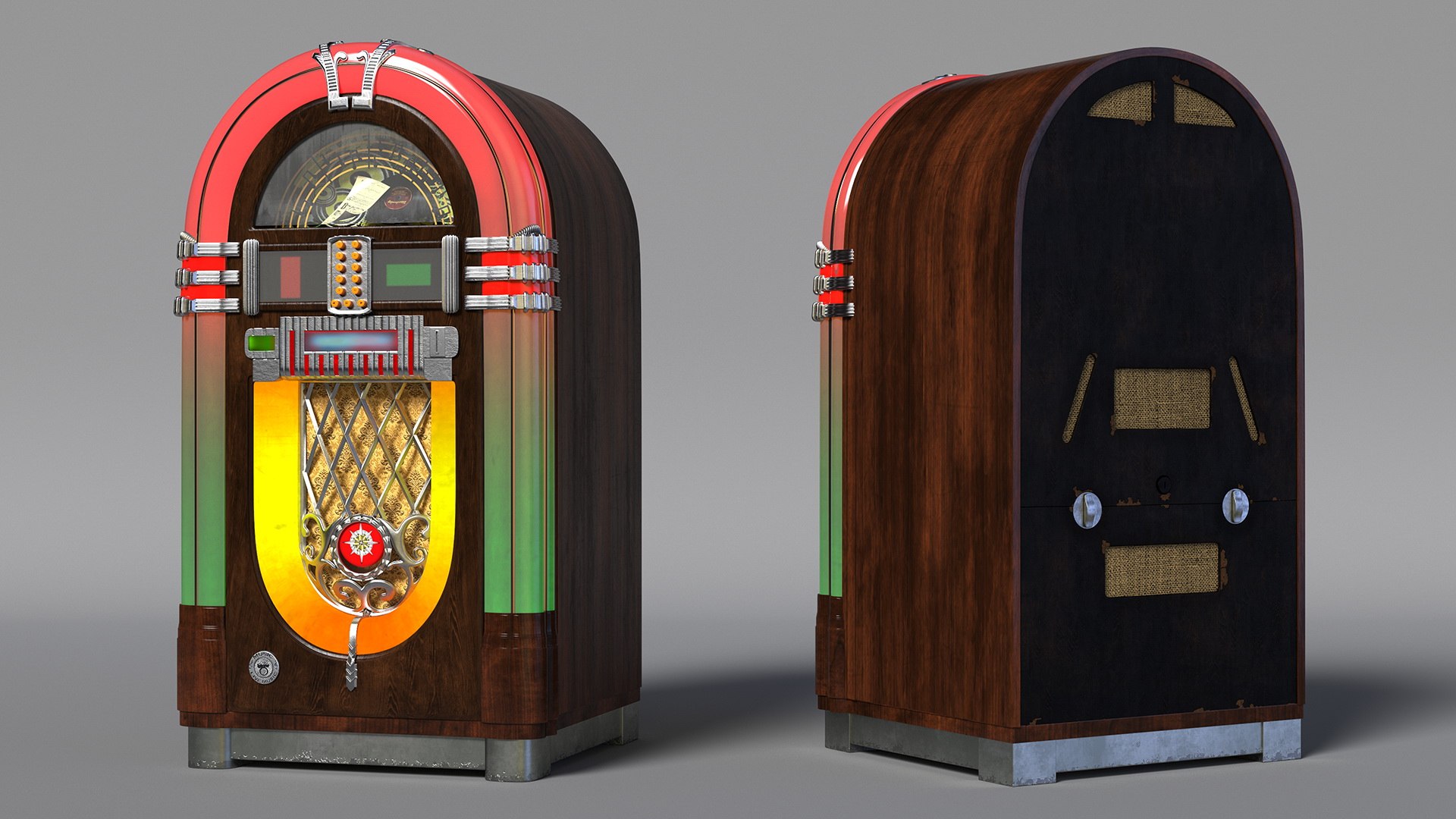 3D Vintage Jukebox Machine - TurboSquid 2189661