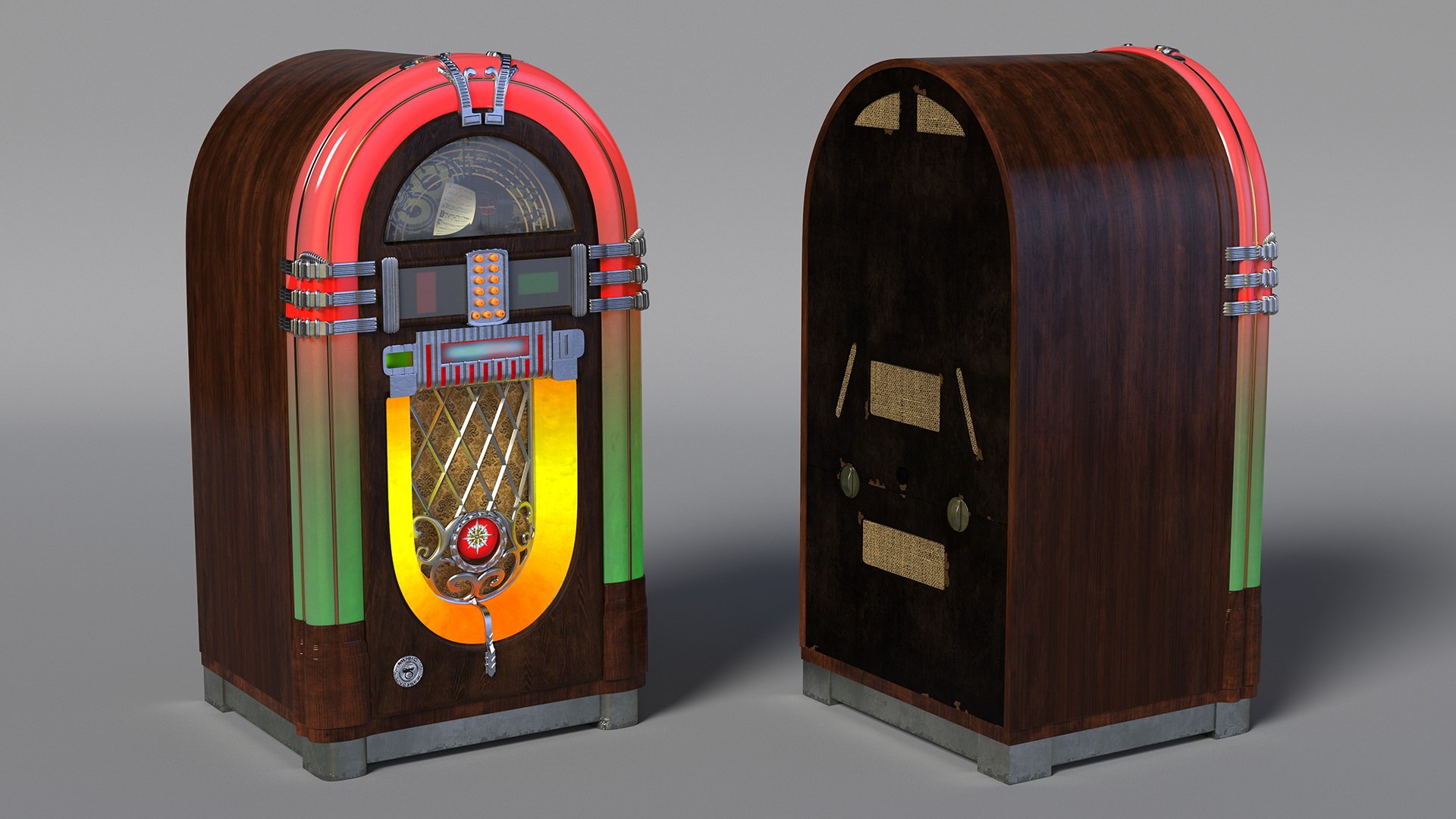 3D Vintage Jukebox Machine - TurboSquid 2189661