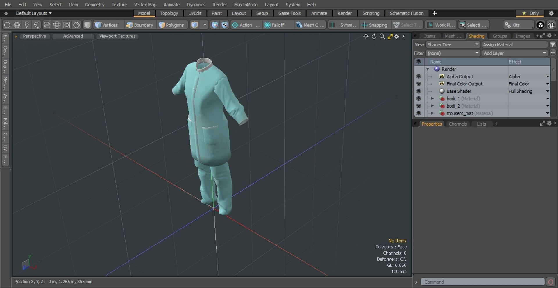 3D Female Lab Coat And Pants Model - TurboSquid 2146893