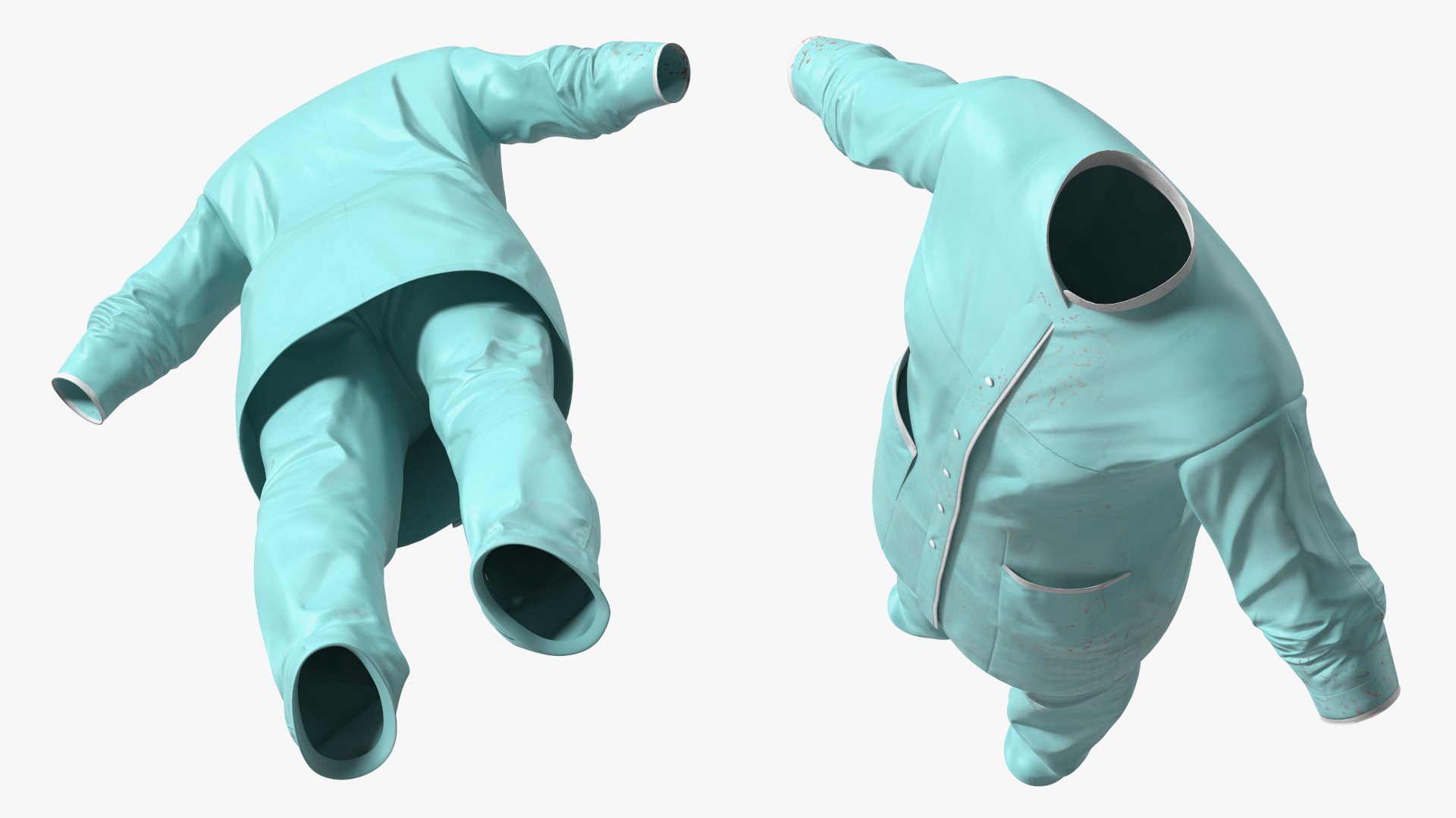 3D Female Lab Coat And Pants Model - TurboSquid 2146893