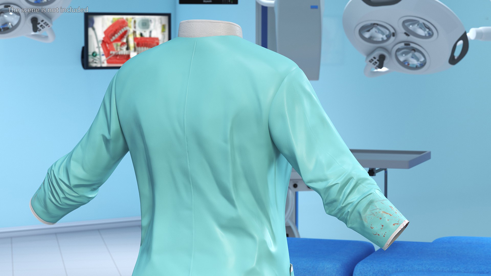 3D Female Lab Coat And Pants Model - TurboSquid 2146893