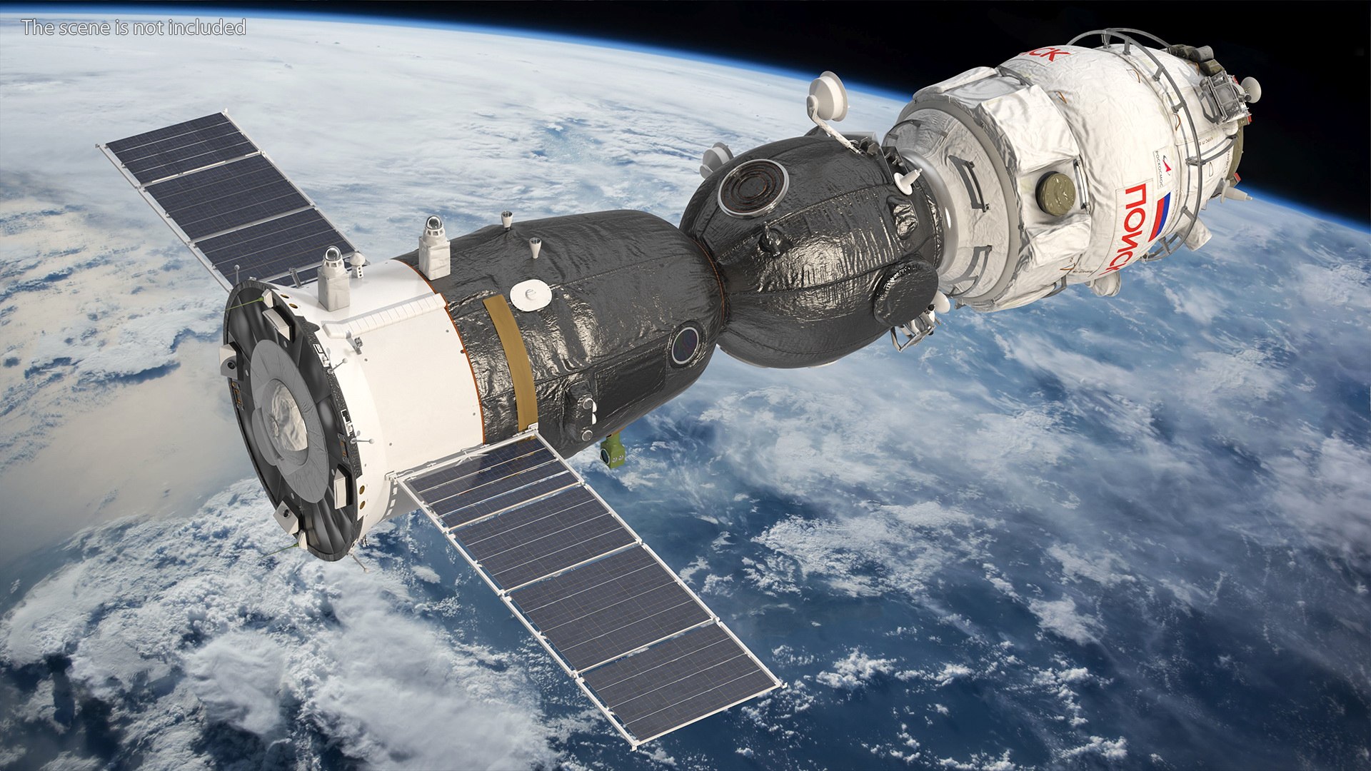 Soyuz with Poisk Module 3D model - TurboSquid 1852986